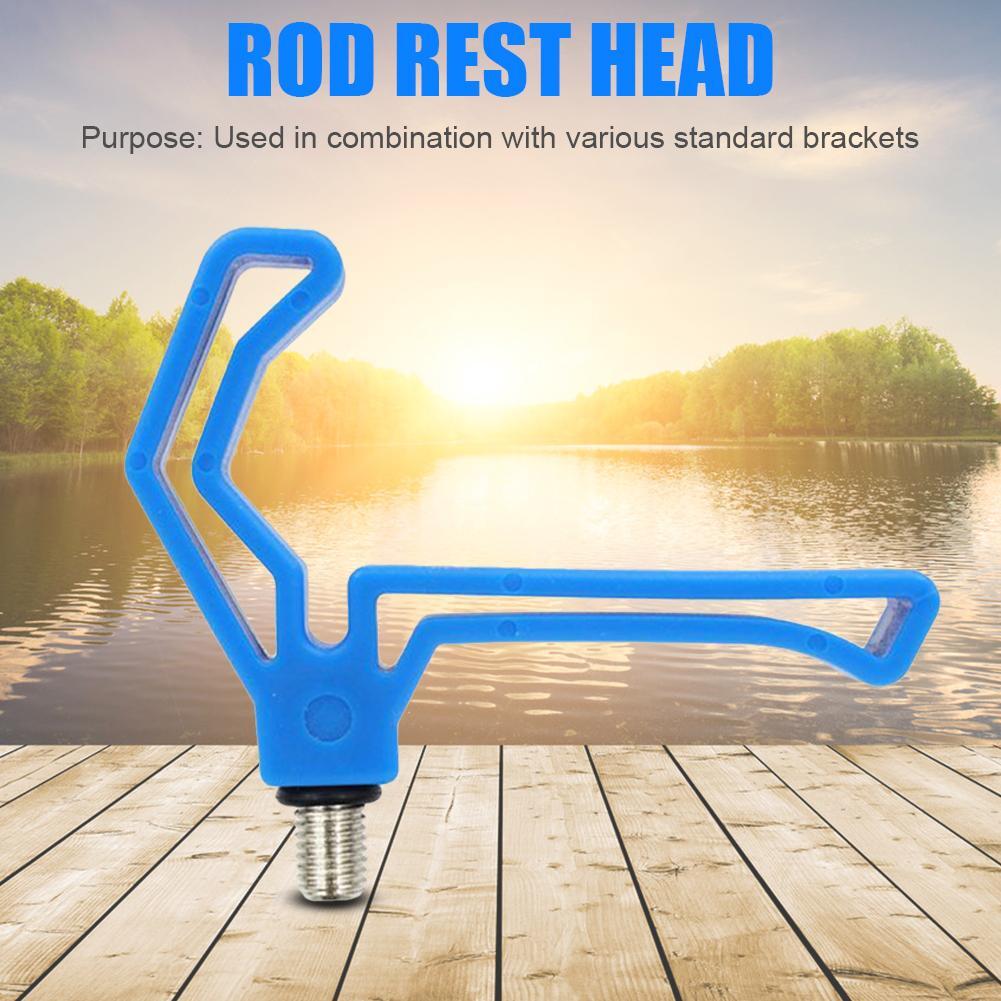 M3/8 Fishing Rod Rest Gripper Head Carp Fish Pole Holder Support (Blue ...