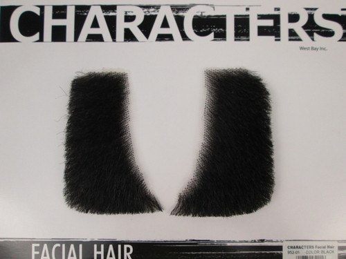 HUMAN HAIR COSTUME SIDEBURNS MUTTON CHOPS BIKER GREASE DICKENS LOGAN ...