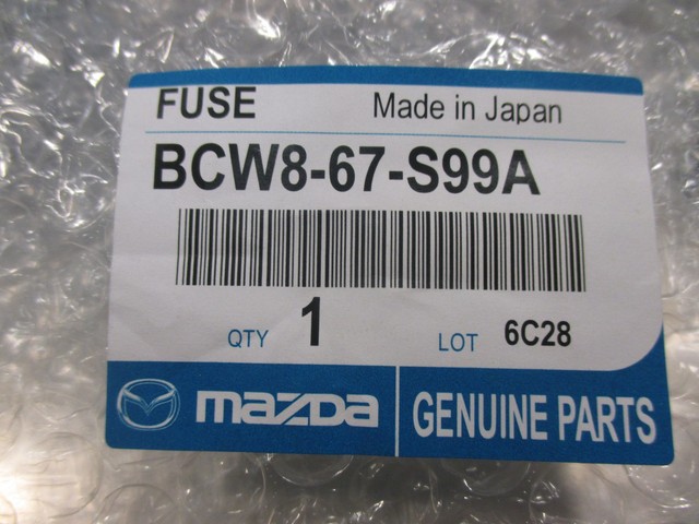 Mazda OEM Genuine BCW867S99A Fuse Bcw8-67-s99a for sale online | eBay