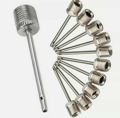 10PC PUMP NEEDLE FOOTBALL PUMP BALL NEEDLE AIR PIN ADAPTER VALVE ...