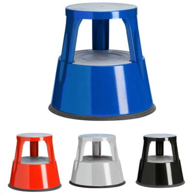Brand New Heavy Duty Metal Kick Step Stool in RED, Black, Blue And Grey ...
