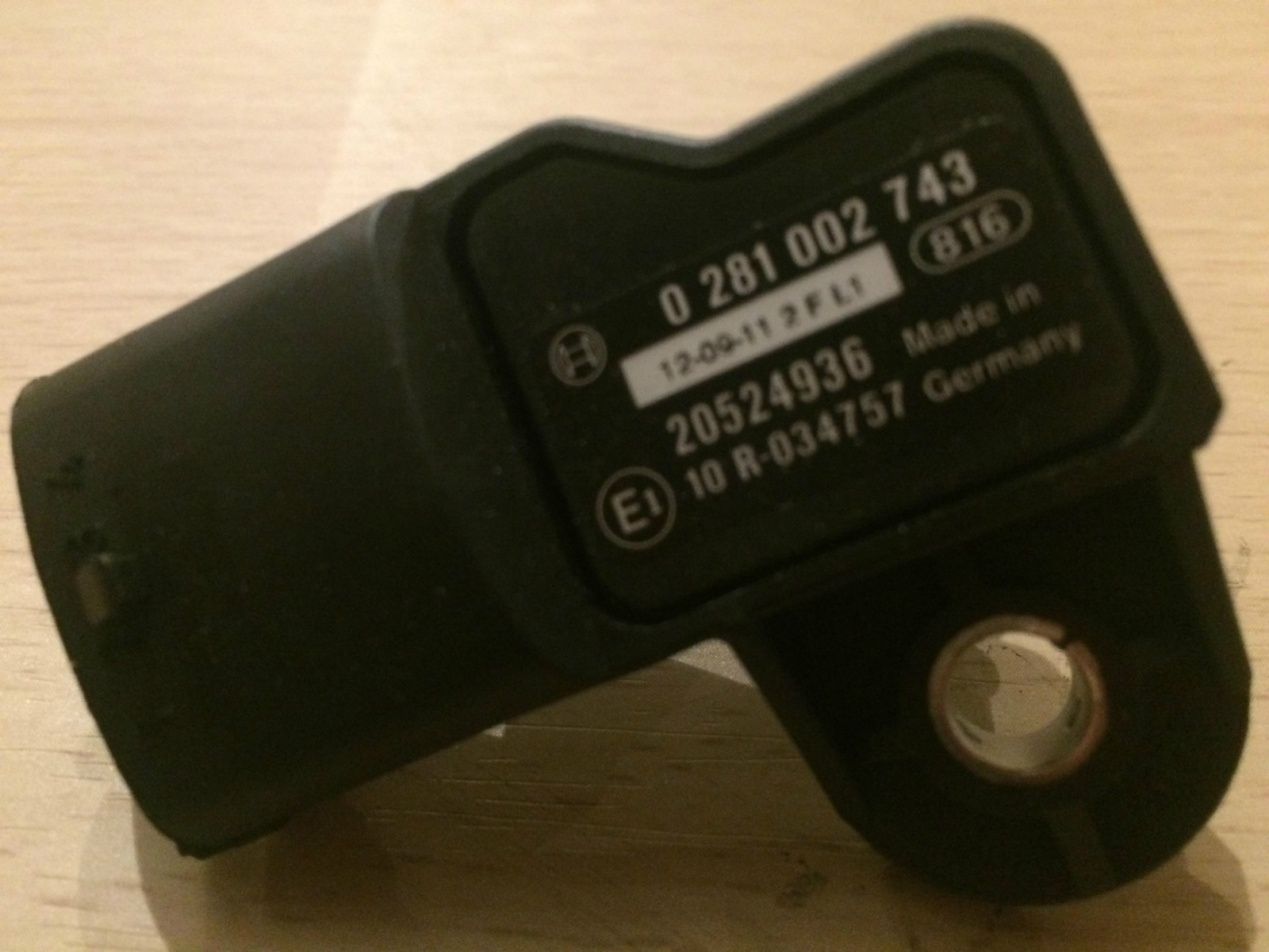 Intake Manifold Map Pressure Sensor 0281002743 Bosch I for sale online ...