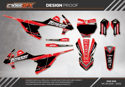 2021 2022 2023 MC 65 Graphics Kit for GAS GAS 65MC MC65 GASGAS Decals ...