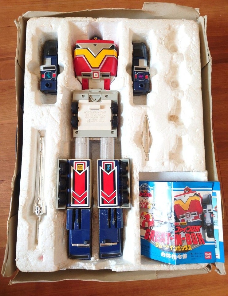 Chikyu Sentai Fiveman Dx Chogokin Five Robo BANDAI Used Good Item From ...