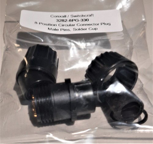 8-Pin Conxall 3282-8PG-330 Circular Male Connector Plug Solder Cup | eBay