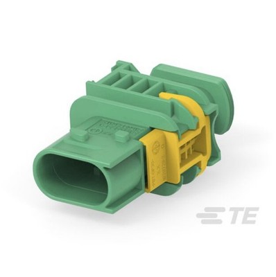 TE HDSCS 2-Pin Tab Housing High Power Green Code C MCP 2.8 Sealed 3 ...