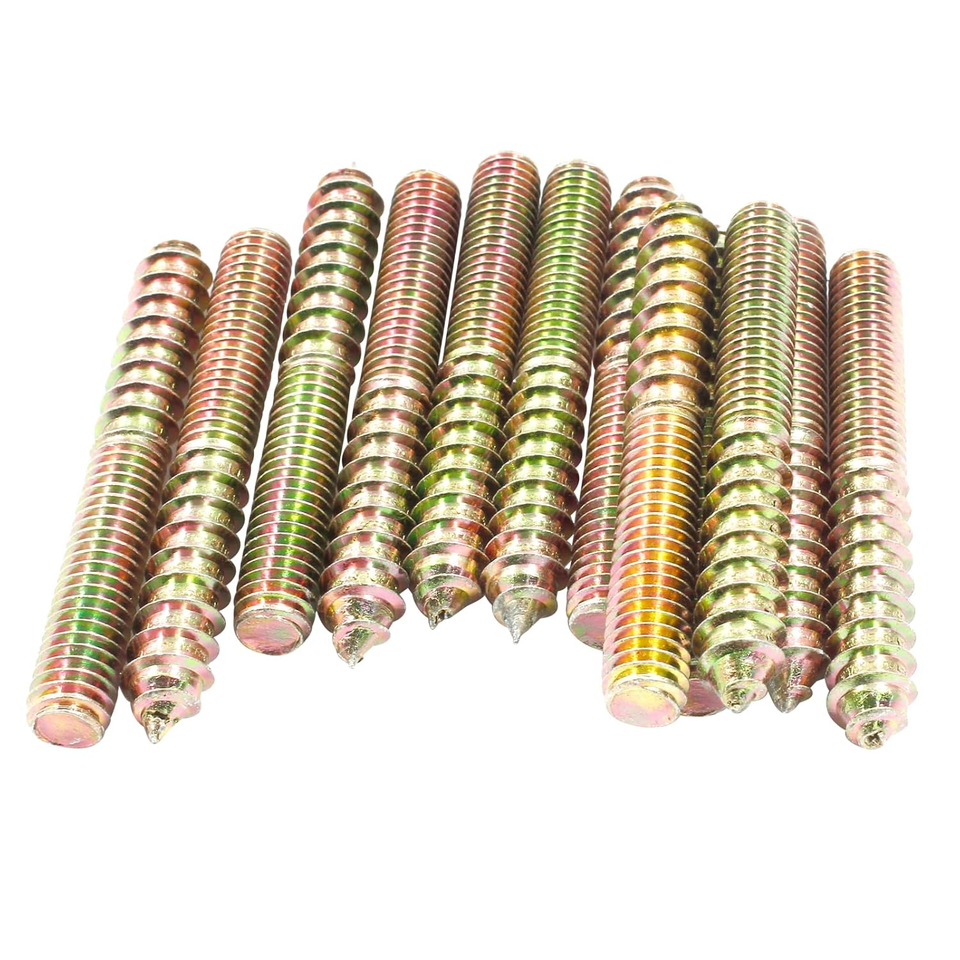 3/8-16 X 3 Inch Hanger Bolts, 12 Pcs Self-Tapping Screw Hanger Bolts ...