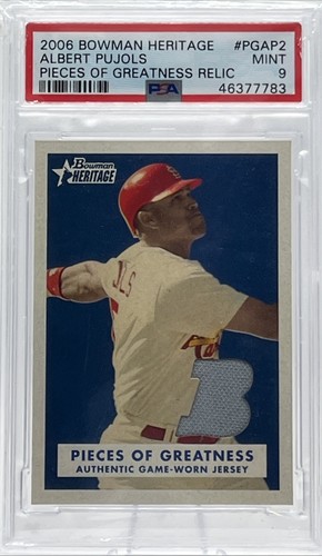 Albert Pujols 2006 Bowman Heritage Pieces of Greatness Jersey #PG-AP2 ...