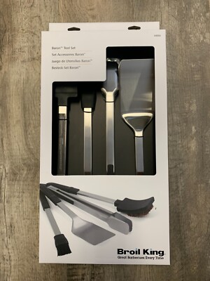 Broil King Baron 4-Piece Tool Set Stainless Steel 17 In New 64003 | eBay
