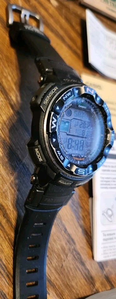 Casio PRO TREK PRW 2500 With Module No. 3258 Solar Triple Sensor Wrist ...