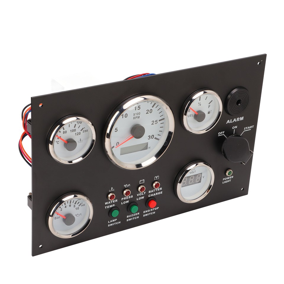 Boat Instrument Panel Engine Dash Instrument Panel With Engine Speed ...