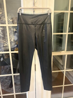 Boston Proper Aspen Skinny Pull-On Black Faux Leather Leggings-Small | eBay