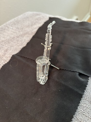 Swarovski Crystal Figurine Saxophone with Stand 211728 | eBay