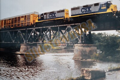 Vtg 2006 Train Slide 4290 CSX Engine Bridge X6J058 | eBay