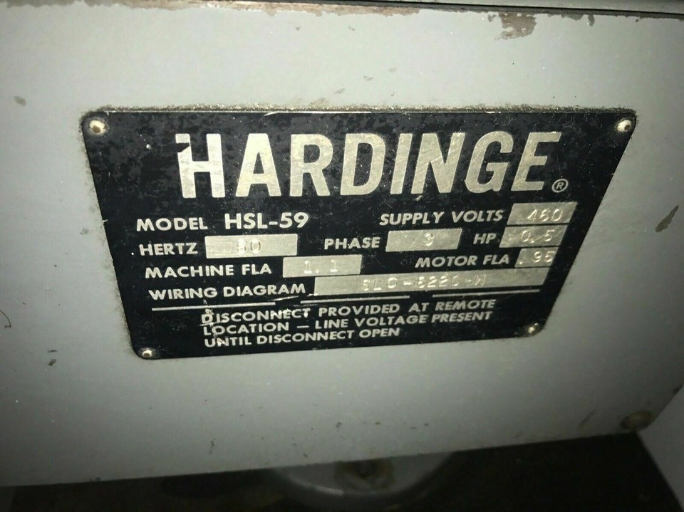 Hardinge Model HSL-59 Super Precision Speed Lathe | eBay