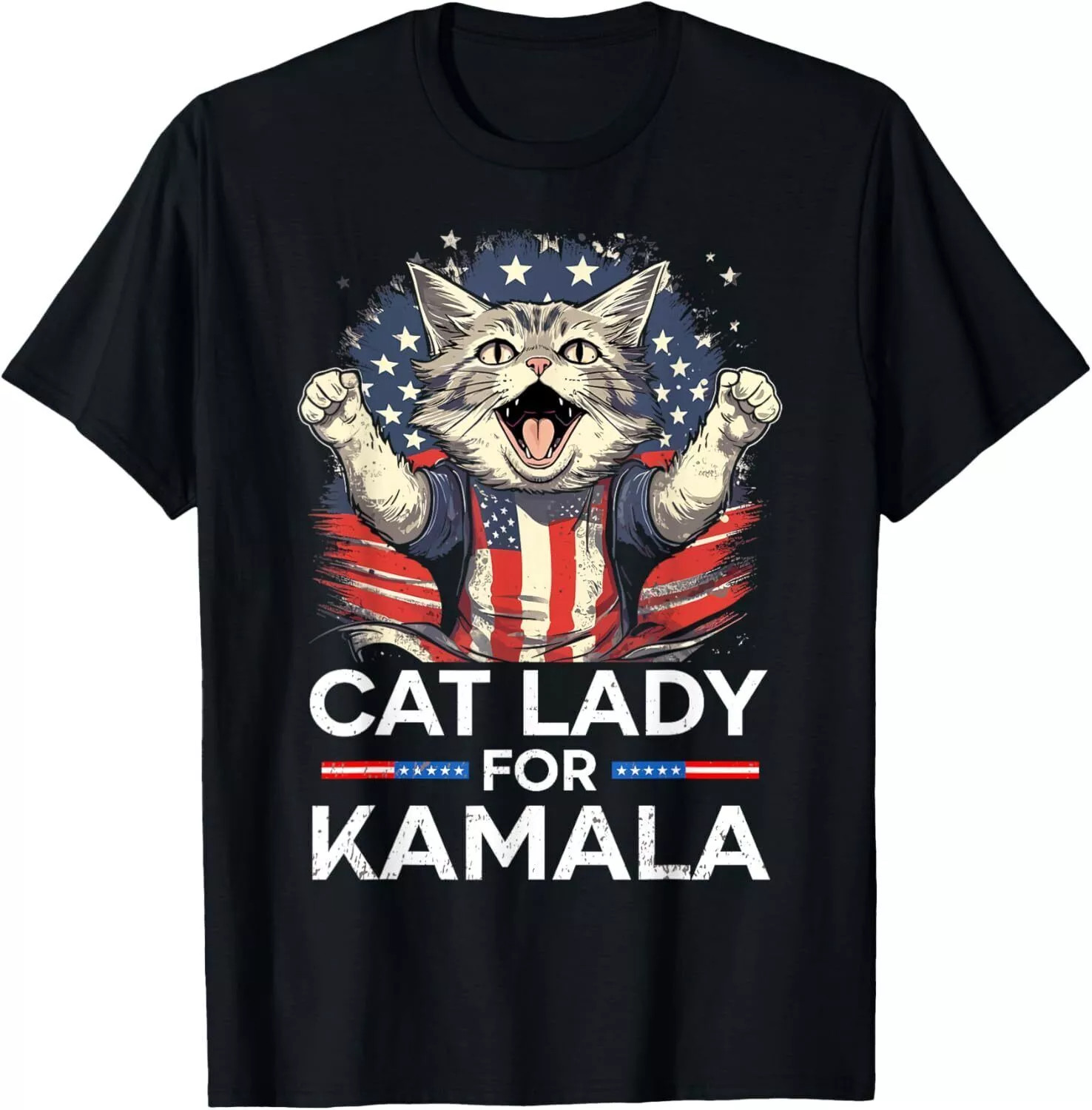 Cat Ladies for Kamala Funny Cat 2024 President Kamala… - Gem