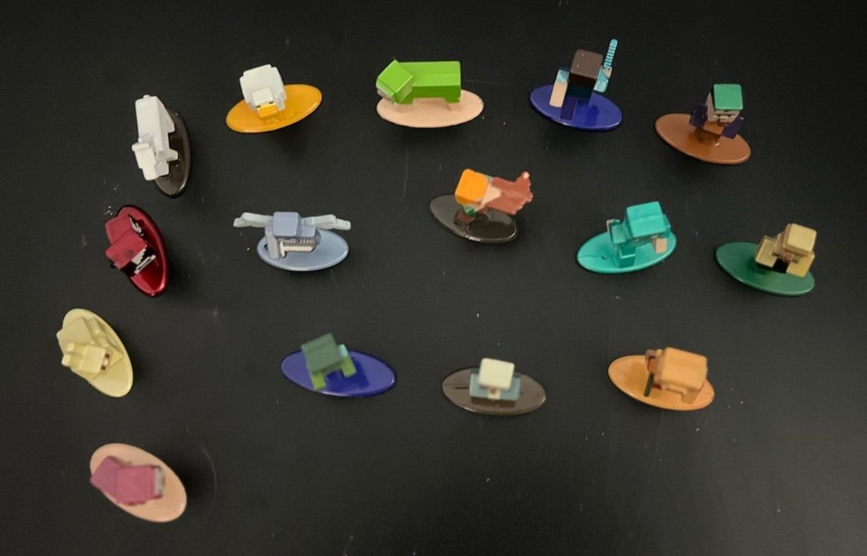 Nano Metal figs Minecraft Diecast Lot of 15 - Mojang 801310301258| eBay