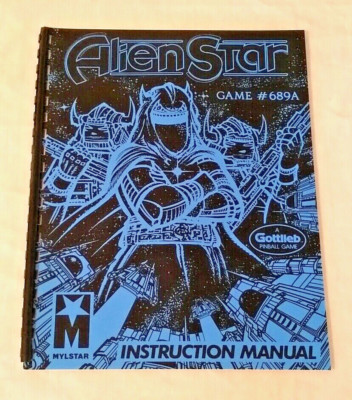 Gottlieb Alien Star Pinball Machine Original Manual & Schematics NOS ...