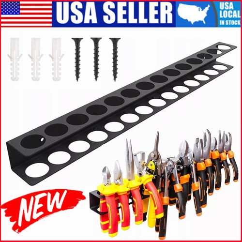 Tool Rail Rack Holder Screwdriver Organiser Wall Mount Holds 14 ...