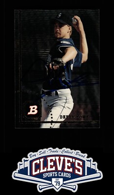1994 BOWMAN DEREK LOWE AUTO BECKETT AUTHENTICATED AUTOGRAPH SEATTLE ...