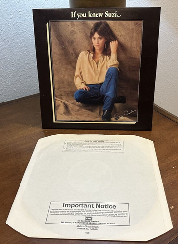 Suzi Quatro record If you know Suzi LP Original 1978 UK pressing Vinyl ...
