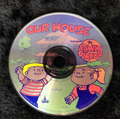 Computer Game CD - OUR HOUSE - The Family Circus Windows CD ROM ...