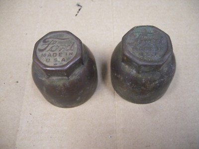 Vintage Ford Brass Spindle axel Caps Hub nut cap Ford Model T | eBay