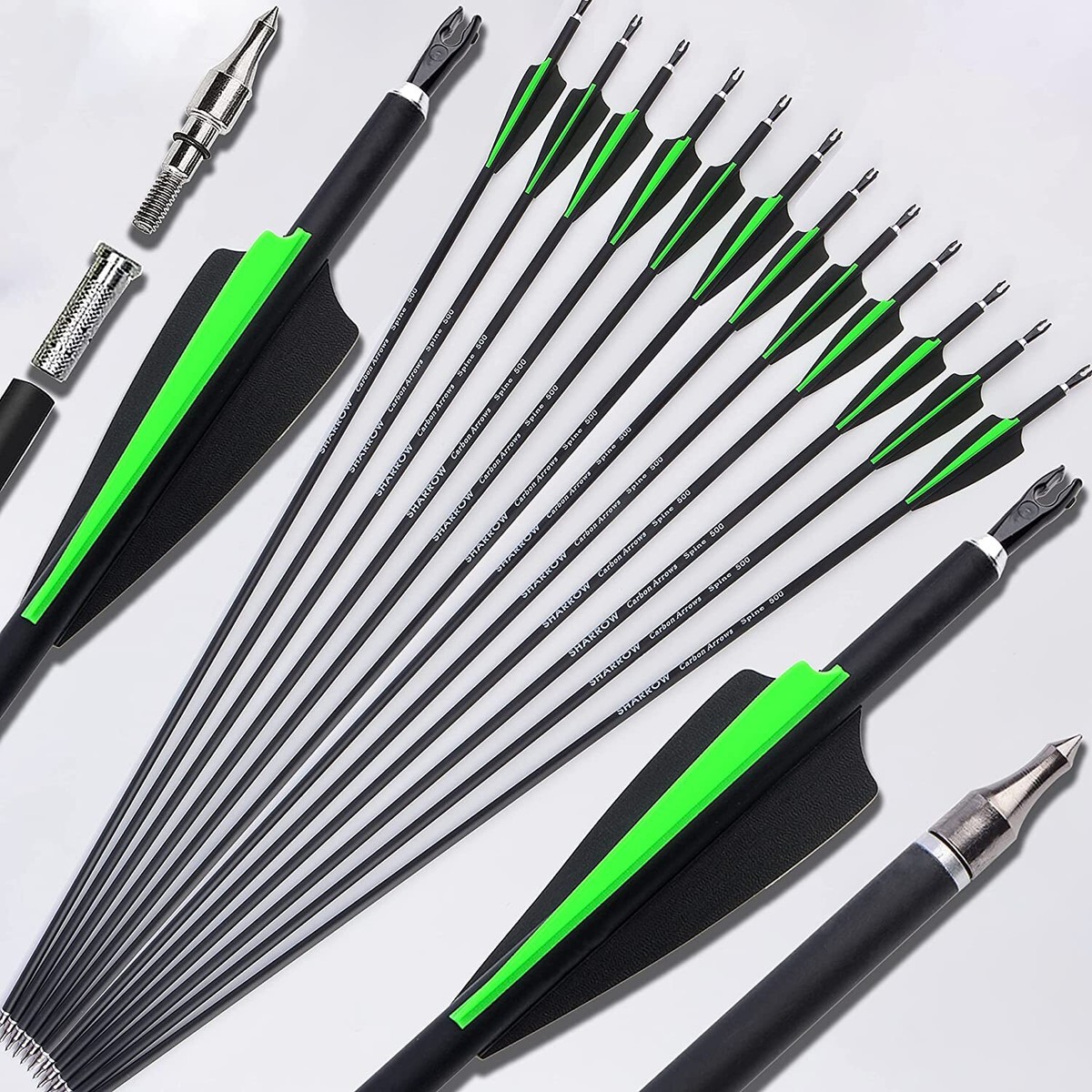 Green Compound Bow Arrows