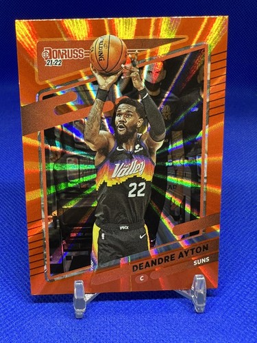 2021-22 Donruss Basketball Orange Prizm Deandre Ayton #162 NBA Phoenix ...