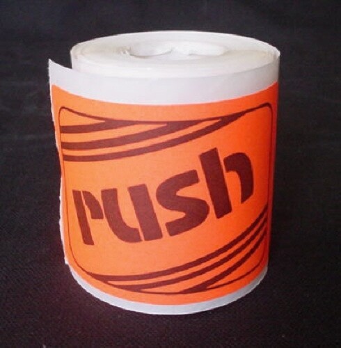 RUSH Mailing Labels - 100 ct Roll | eBay