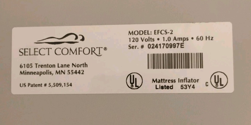 Select Comfort Pump EFCS-2 Wired Remotes King Queen Inflates Fast Video ...
