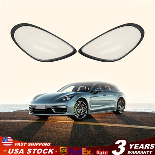 Headlight Lens Cover for 2014-2016 Porsche Boxster Cayman 981 Left ...