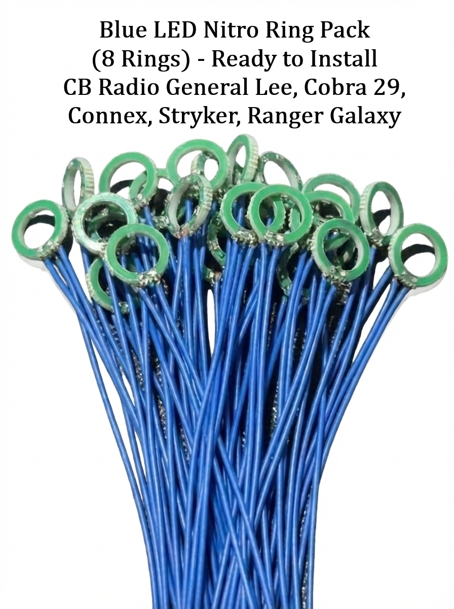 8x CB Radio Blue LED Light Nitro General Lee Cobra 29LTD Ranger Connex ...