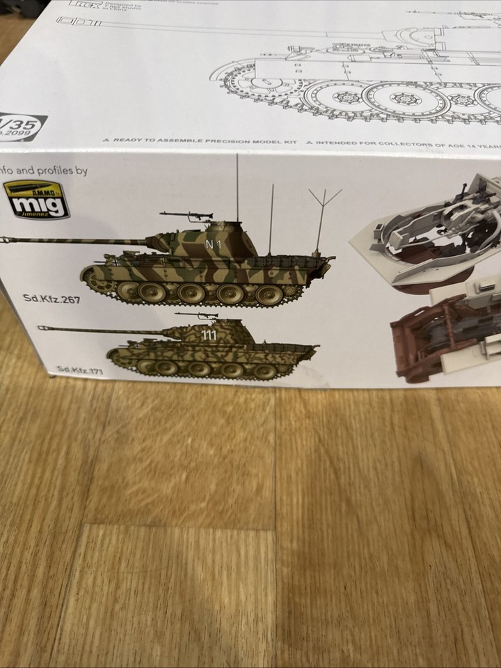 Takom #2099 1/35 Sd.Kfz.171 Panther A Late Production w/ full interior ...
