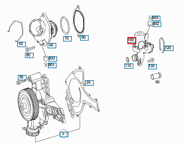 NEW MERCEDES BENZ C W204 HEATER CONTROL VALVE A2722000031 272-200-00-31 ...