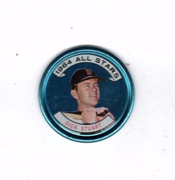 40% OFF 1964 Topps All-Star Coin #122 Dick Stuart - Boston Red Sox, Ex ...