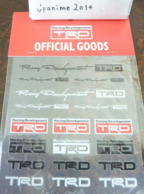 Toyota TRD Racing Development Car Sticker Decal 08231-SP182 W10×H11cm ...