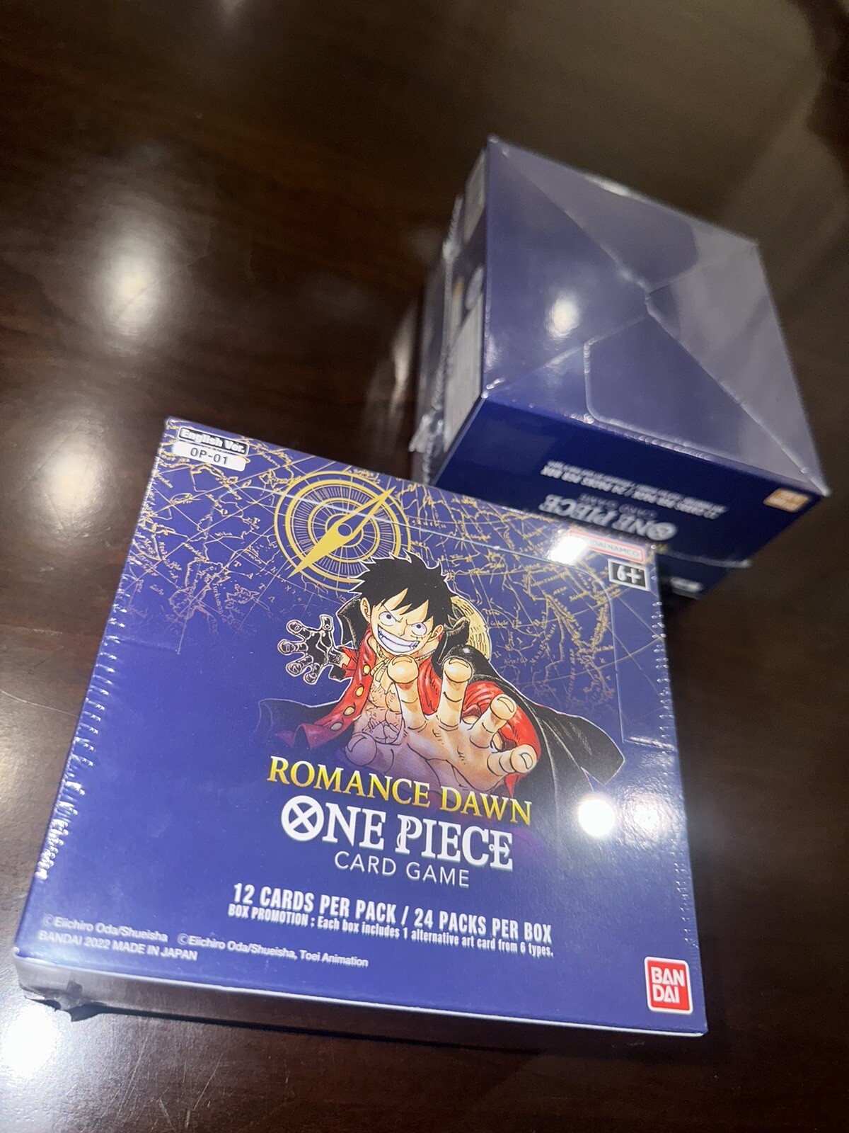 One Piece OP-01 Romance Dawn ONE Sealed Booster Box (1) Blue Bottom Pre ...
