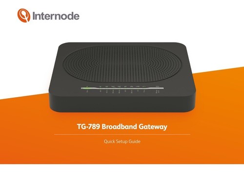 Modem - New TG-789 v3 Broadband Gateway (internode) ADSL/VDSL/NBN/VOIP ...
