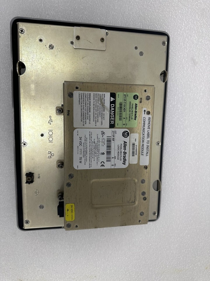 Allen Bradley 2711P-T10C4D1 A Panelview Plus 1000 24VDC 2711P-RP 2711P ...