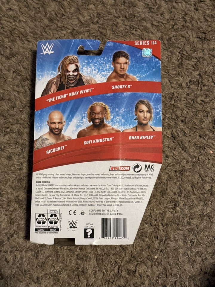 WWE BASIC SERIES 114 RHEA RIPLEY ACTION FIGURE FIRST TIME IN THE LINE ...