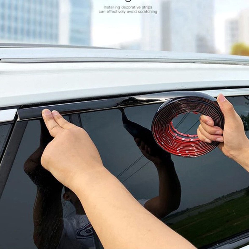 3m Black Car Trim Molding Strip Decor For Car Body Door Side Protector ...