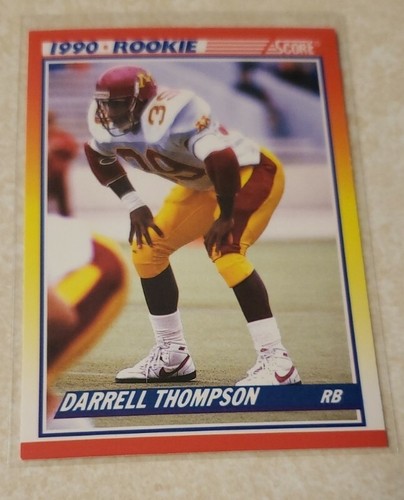 1990 score rookie football Darrell Thompson Card #636 | eBay