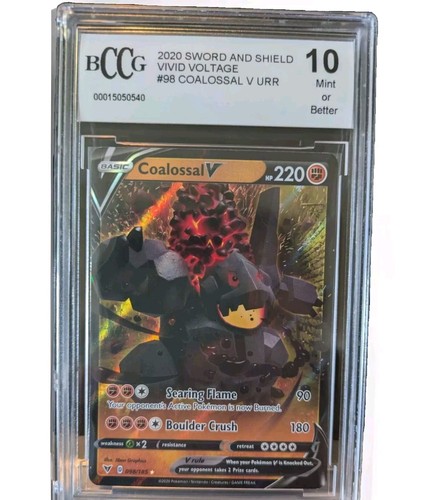 Pokemon Sword and Shield Vivid Voltage Coalossal V 098/185 Holo | eBay