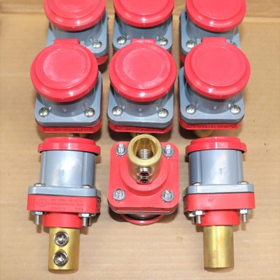 ONE Hubbell Wiring Device 400A SP Receptacle with WP Cover RED HBLMRR ...