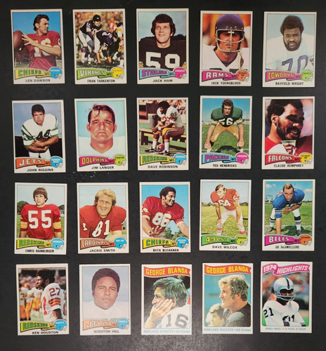 1975 Topps Football 36 Different Hall of Famers EX/EX-MT Shown Front ...
