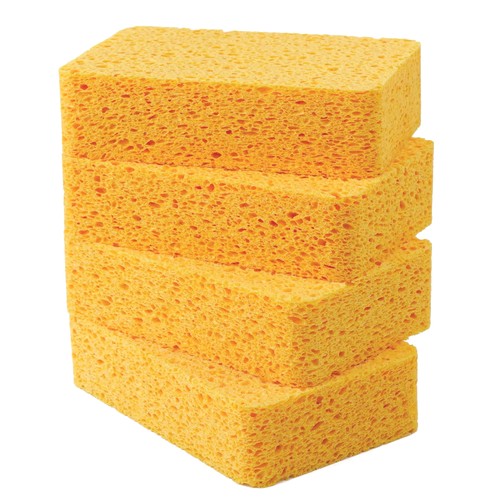 4 PCS X Extra Thick and Large Cellulose Sponges, Kitchen Sponges ...