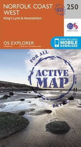 Norfolk Coast West (Map) OS Explorer Active Map (UK IMPORT) | eBay
