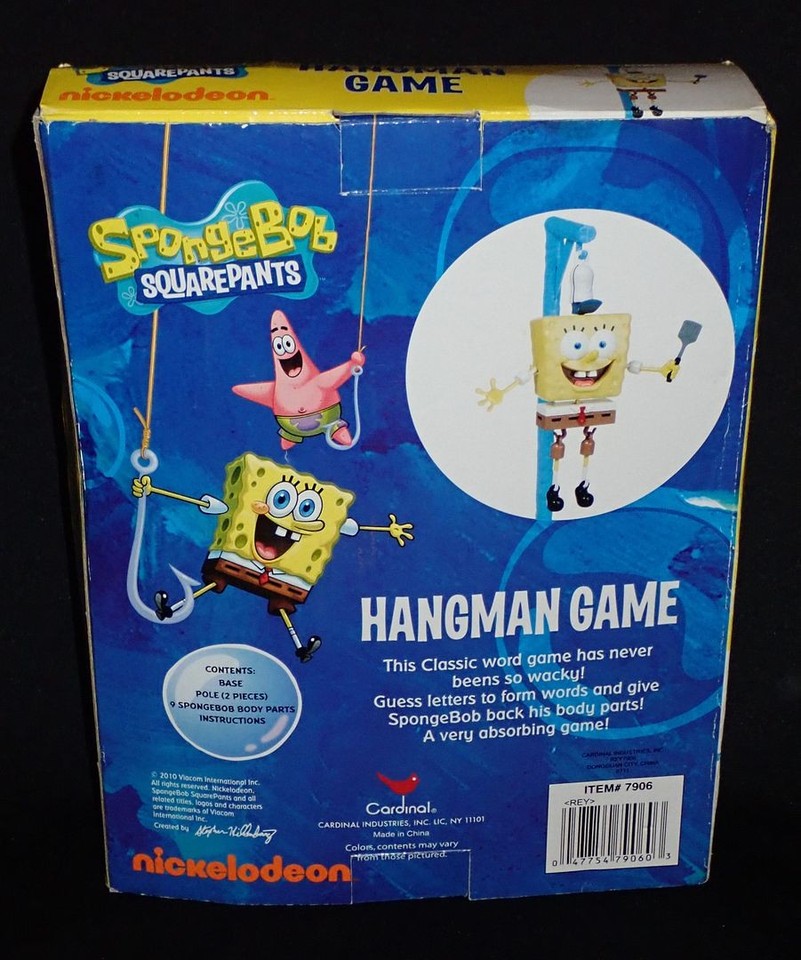 NEW 2010 Nickelodeon SpongeBob Squarepants Hangman Game Toy NIB | eBay