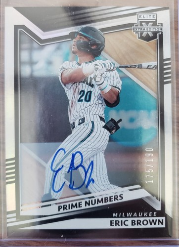 Eric Brown 2022 Elite Extra Edition Prime Numbers A Autograph #175/190 ...